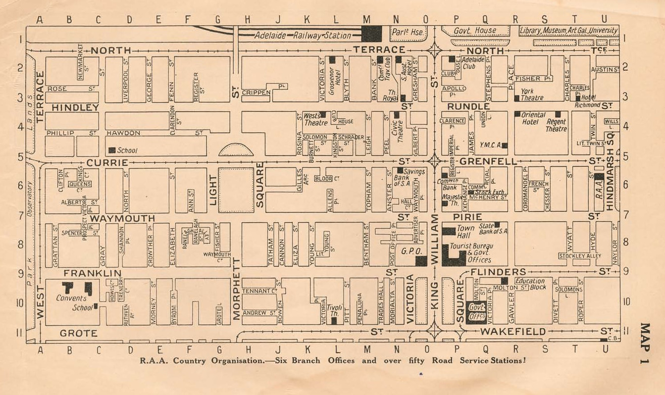 Time Travels: Historical maps of Adelaide